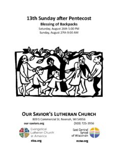 Bulletin-August-26-27-2023 - Our Savior's Lutheran Church in Neenah ...